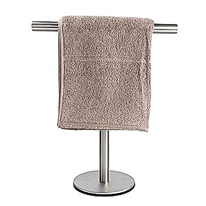 Bathroom Hand Towel Holder Stand，T-Shape Hand Towel Holder Stand SUS304 Stainless Steel for Bathroom，Kitchen or Vanity Countertop