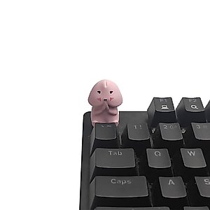 Backboon Hand-Customized Interesting and Creative Gaming Keycaps for Cherry MX Switches Mechanical Gaming Keyboard (Little Dingding4)