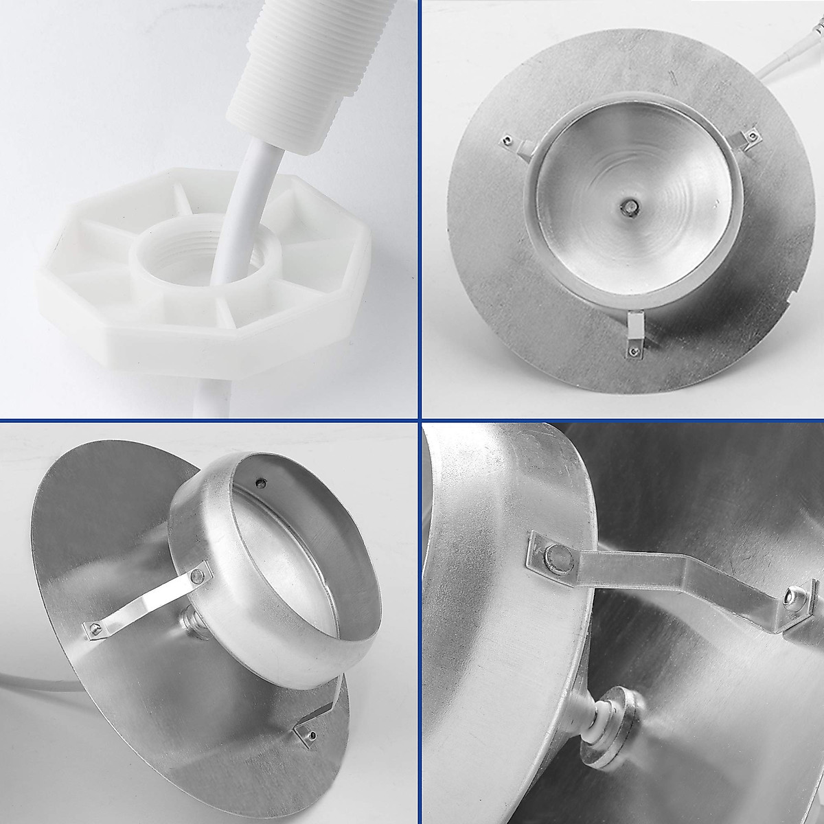 Dome Ceiling Antenna, Omni-Directional Indoor Antenna, Wide Band Dome Antenna with N-Female Connector for Cell Phone Signal Booster - Router Gateway, White (698 to 4000 MHz)