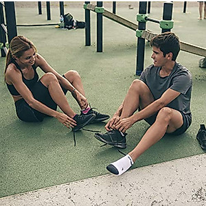 CEP Women's Compression Socks Compresion No Show Socks 3.0, Black/Dark Grey IV