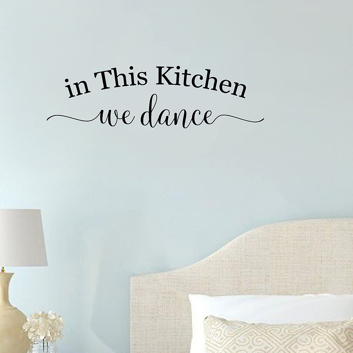 Inspirational Quotes Wall Decals Peel and Stick in This Kitchen We Dance Vinyl Wall Stickers Funny for Living Room Girls Bedroom Boys Nursery Office 18 Inch