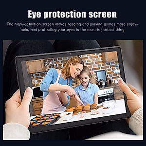 GLOGLOW HD Tablet, 100-240V Octa Core Processor Gaming Tablet 6GB RAM 256GB ROM for Study for Android 11 for Kids (US Plug)