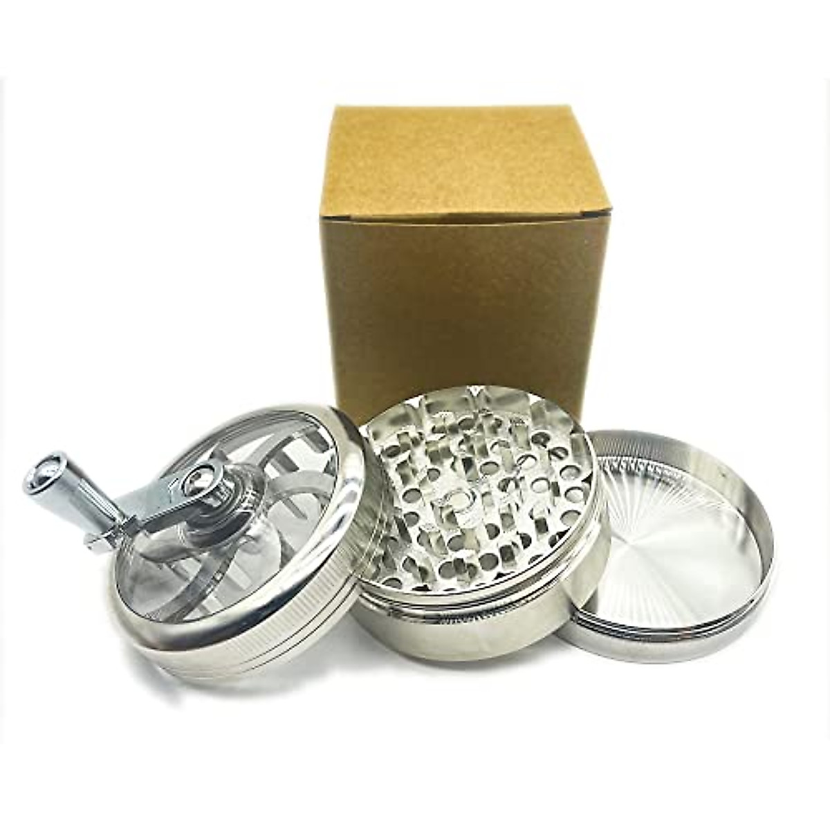 Spices Grinder(2.5", Silver),Easy Clean