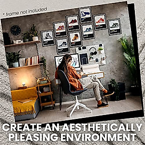 97 Decor Hypebeast Sneaker Poster - Hypebeast Room Decor, Hypebeast Wall Art Stuff, Sneakerhead Room Decor, Air Jordan Poster Painting, Jordan Shoe Poster for Wall Picture (8x10 UNFRAMED Prints)