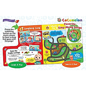 CoComelon Favorite Sing-Along Songs - Children's Deluxe Music Player Toy and Board Book Set, Ages 1-5