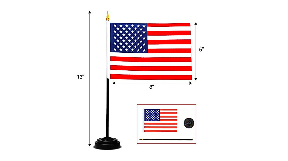 ANLEY 24 Countries Deluxe Desk Flags Set - Mini Flags