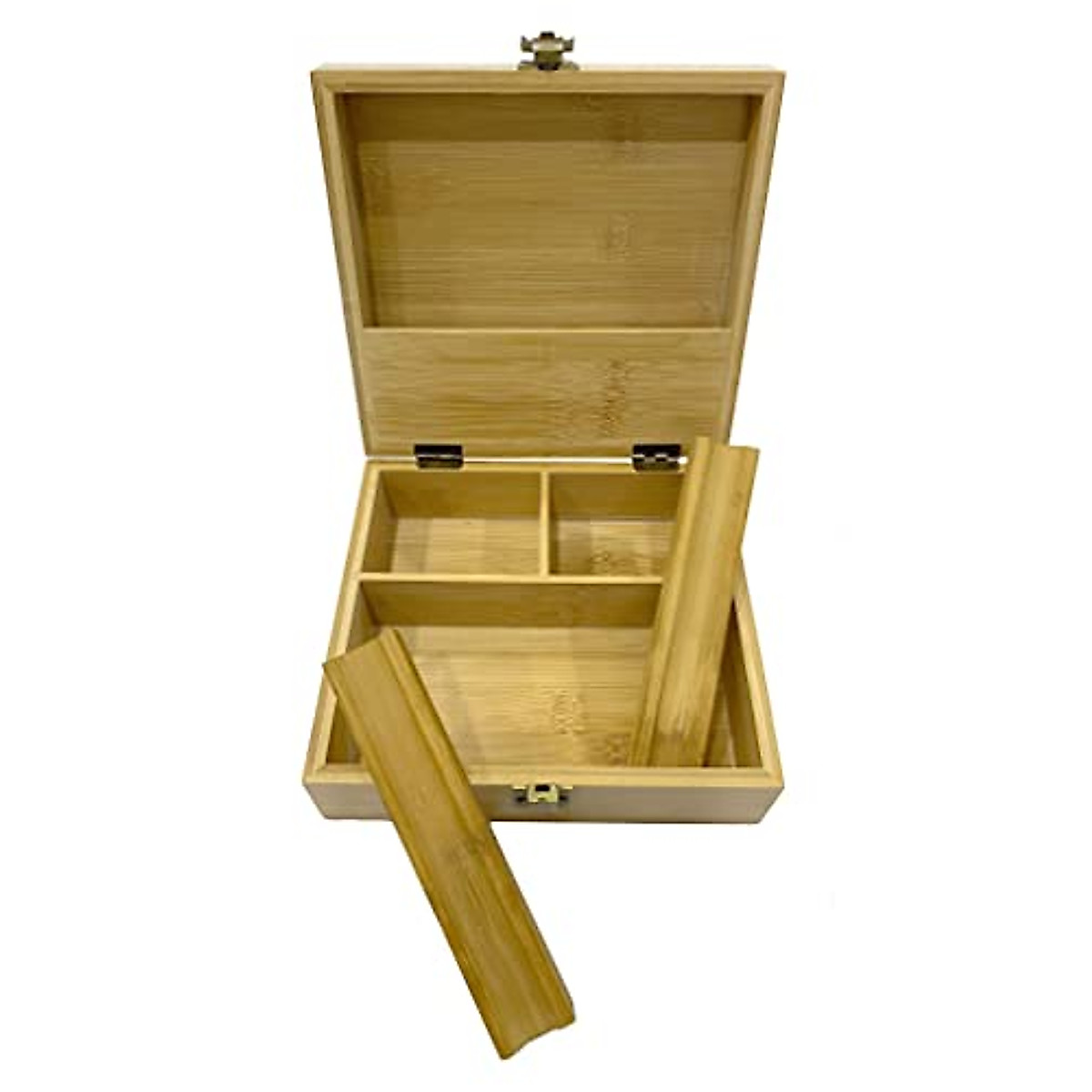 Cali Factory Bamboo Stash Box Plain (Large)