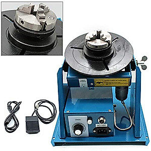 Rotary Welding Positioner 110V 2.5" Worktable Welder Positioner Turntable Machine Speed High Accuracy Welding Positioner For Annular Weld