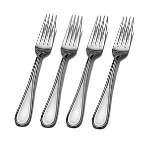 Mikasa Bravo 18/10 Stainless Steel Dinner Fork (Set of Four)