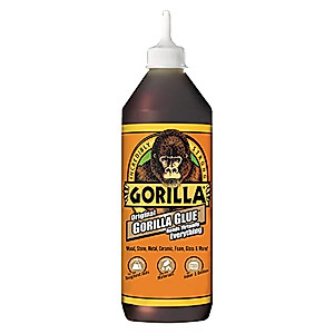 Gorilla Original Gorilla Glue, Waterproof Polyurethane Glue, 36 Ounce Bottle, Brown, (Pack of 1)