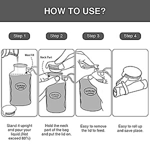 Morlike Silicone Milk Storage Bags, Reusable Breastmilk Containers for Breastfeeding, 9oz/270ml Breast Milk Saver, Leakproof Milk Freezer Pouches, BPA Free (Blue, 5 Pack)