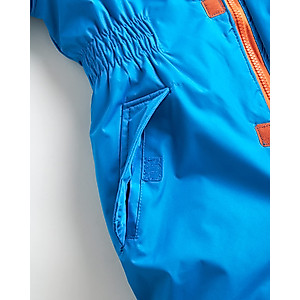 Wippette Boys’ Snowsuit – Waterproof Insulated Fleece Lined Jumpsuit – Winter Pram Snowmobile Ski Suit Coveralls (18M-7), Size 7, Blue