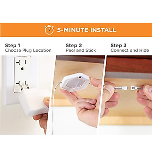 BLACK+DECKER 3-Pack LED Puck Light Kit, Warm White (LEDUC-PUCK-3WK)