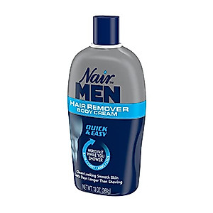Nair Men's Hair Removal Cream, Body Hair Remover for Men, 13 Oz Bottle