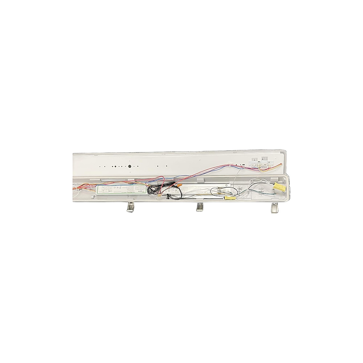 4FT LED Vapor Tight 50W W/Emergency Battery, 3X Wattage and 3CCT 3500K-4000K-5000K Tunable 6000LM 120-277V