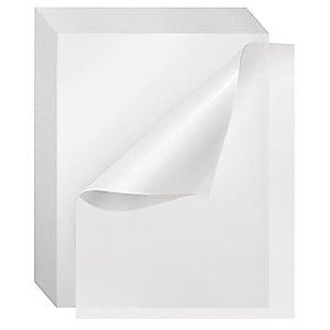 100 Sheets Glassine Paper Sheets for Artwork, Prints, Photographs, Drawings, Arts and Crafts, DIY Projects, Baked Goods Packaging, Arts and Crafts (8.5 x 11 Inches)