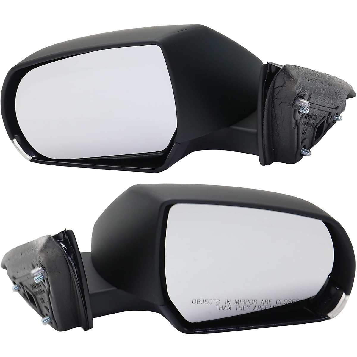 Kool Vue Driver & Passenger Side Power Heated Mirrors for Cadillac ATS 2013 With Signal Light, Memory & Puddle Lamp Paintable For Models Without Side Object Sensor