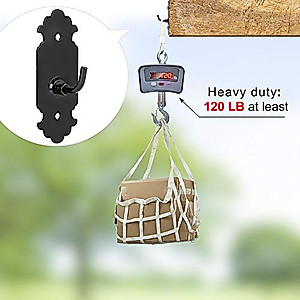 SELEWARE Coat Hooks Wall Mount with Screw, Heavy Duty Hooks for Hanging Coats for Key, Towel, Bags, Cup, Hat Indoor and Outdoor use