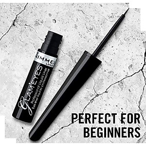 Rimmel Glam Eyes Liquid Liner, Black Glamour, 3.5 ml