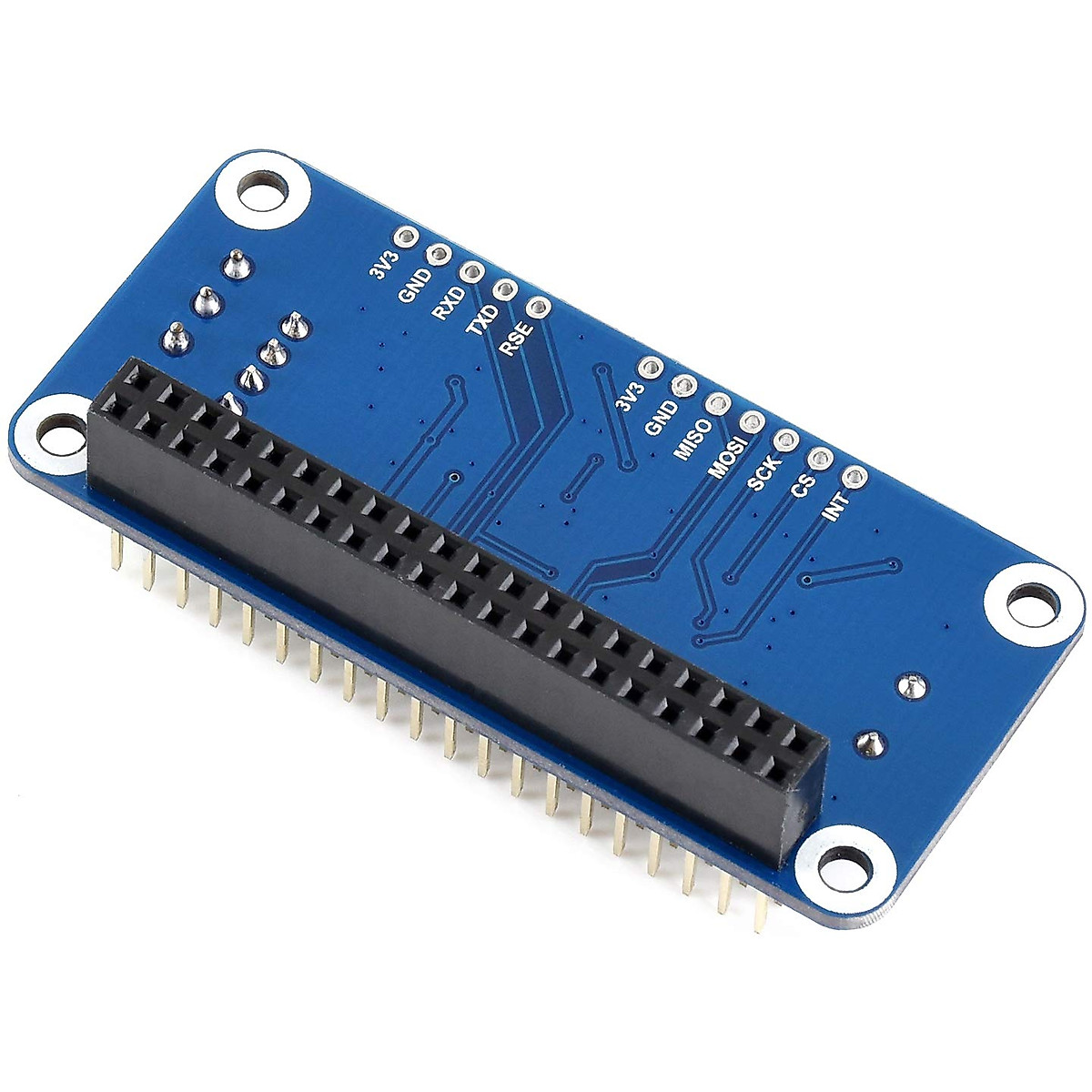 RS485 CAN HAT for Raspberry Pi 4B/3B+/3B/2B/B+/A+/Zero/Zero W/WH/Zero 2W, Long-Distance Communication via RS485/CAN Function Onboard CAN Controller MCP2515 via SPI Interface Transceiver SIT65HVD230DR