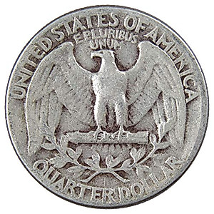 1947 Washington Quarter AG About Good 90% Silver 25c US Coin Collectible