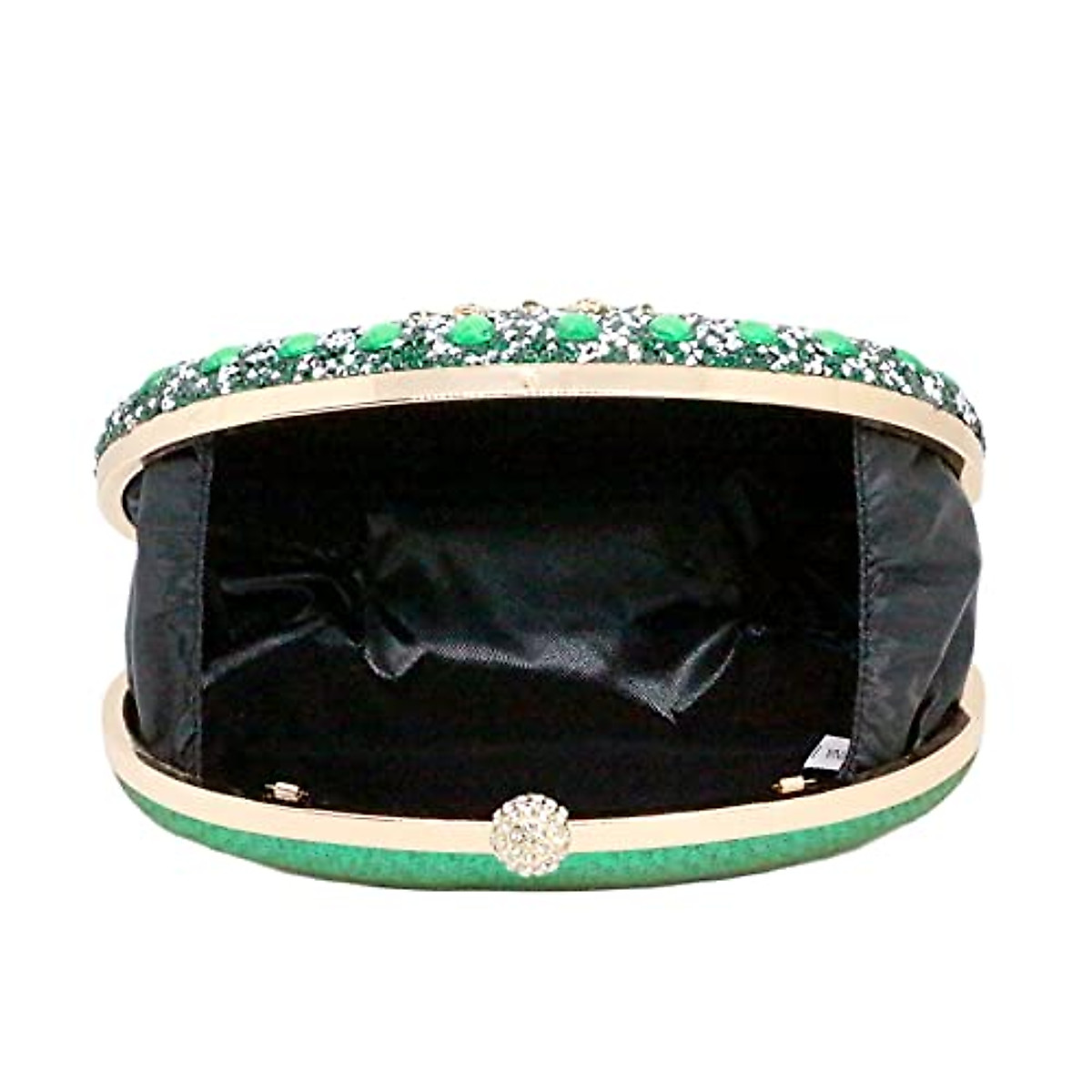 Green Purses for Women,Clutch Purses for Women Wedding Party Rhinestone Evening Bag Bridal Diamond Handbag (green)