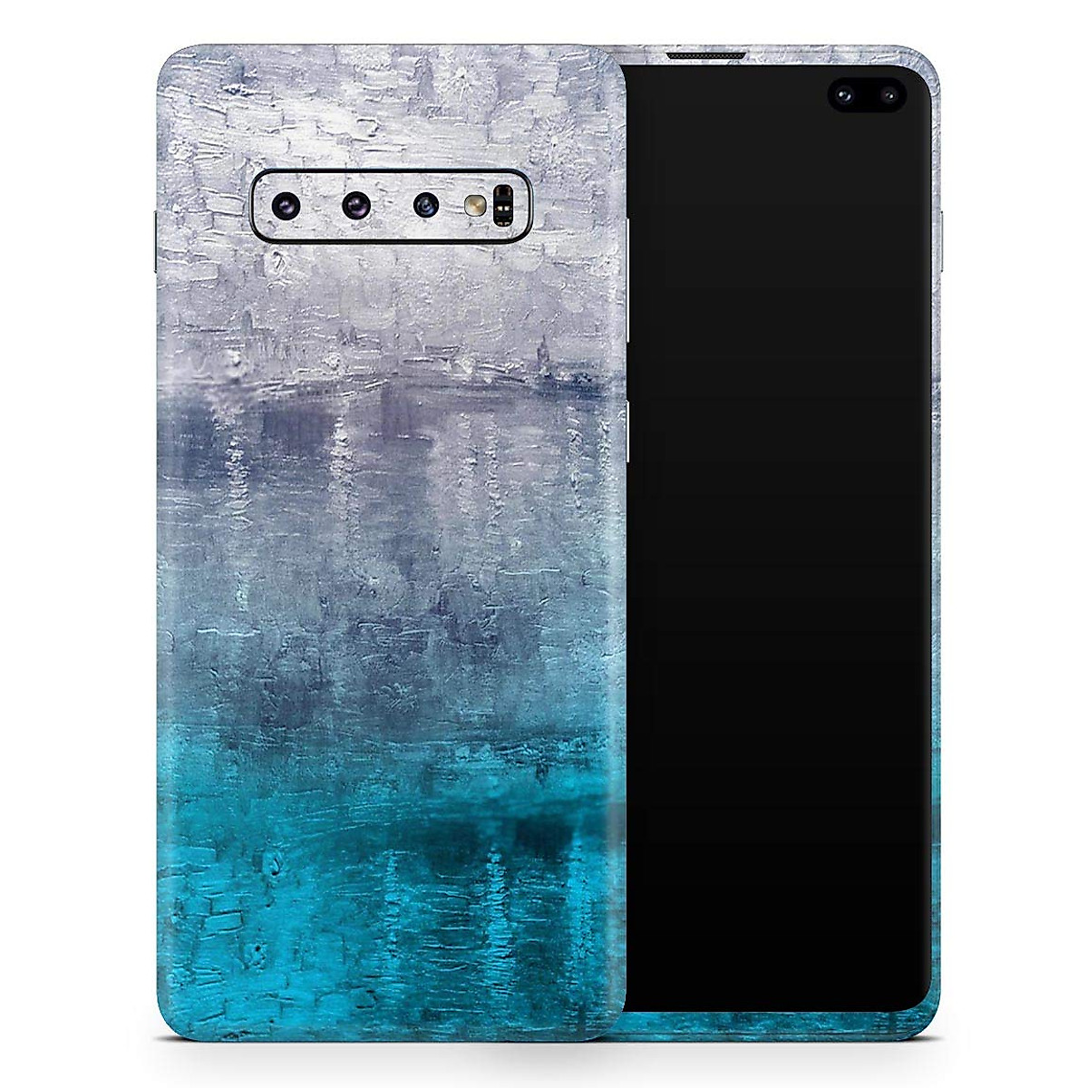 DesignSkinz Abstract Oil Painting Protective Vinyl Decal Wrap Skin Cover Compatible with The Samsung Galaxy S20 (Screen Trim & Back Glass Skin)