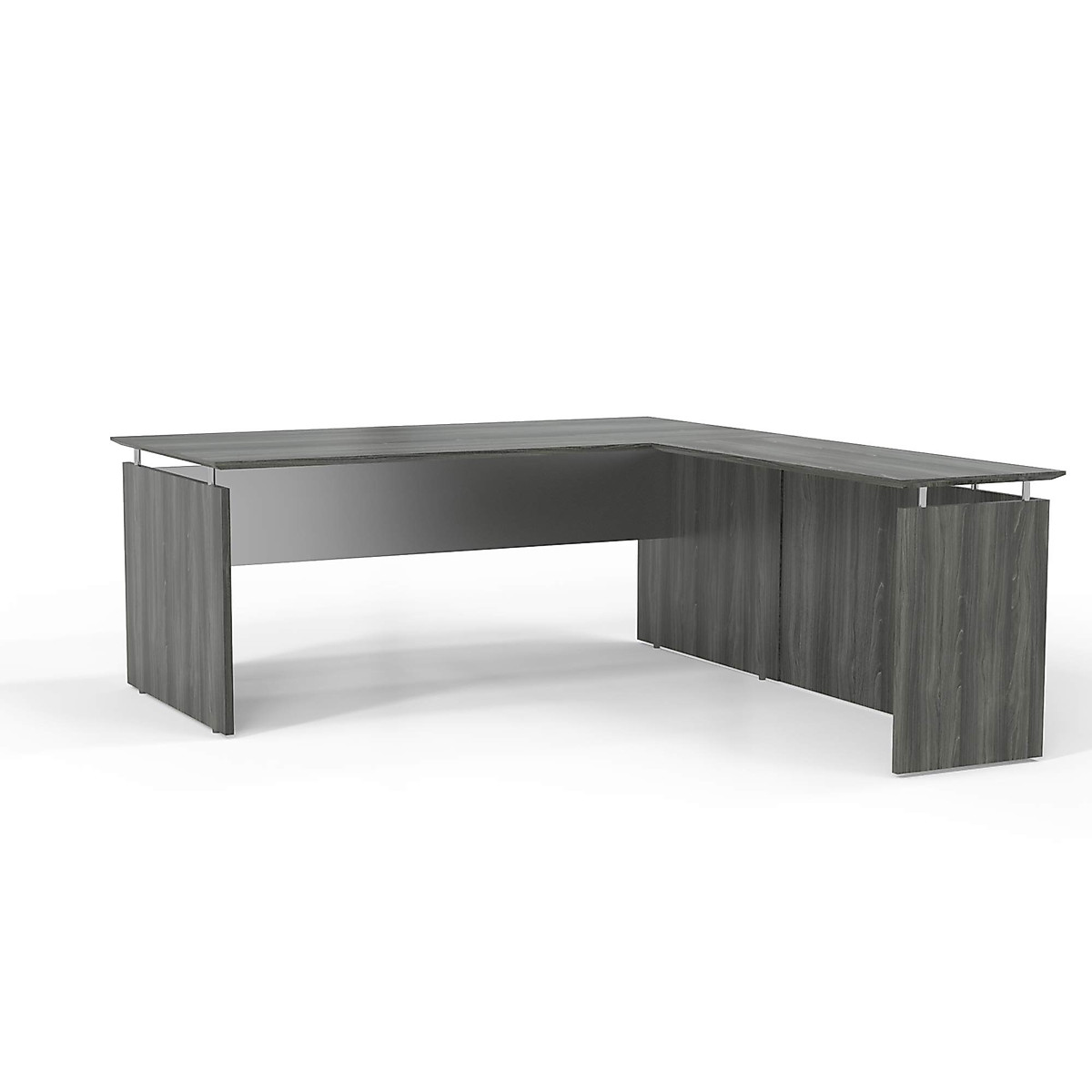 Safco Products Mayline MNRTLGS Medina 48-1/2"W Non-Handed Return for use with Desks, Sold Separately, Gray Steel Laminate