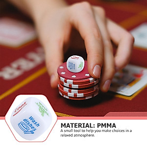 NUOBESTY 1 Set of Novelty Dice Game Dice Housework Dice Dice for Couple