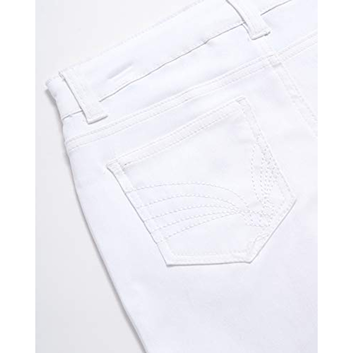 Real Love Girls' Shorts - Super Stretch Twill Bermuda Shorts (2 Pack), Size 14, White/Hot Pink