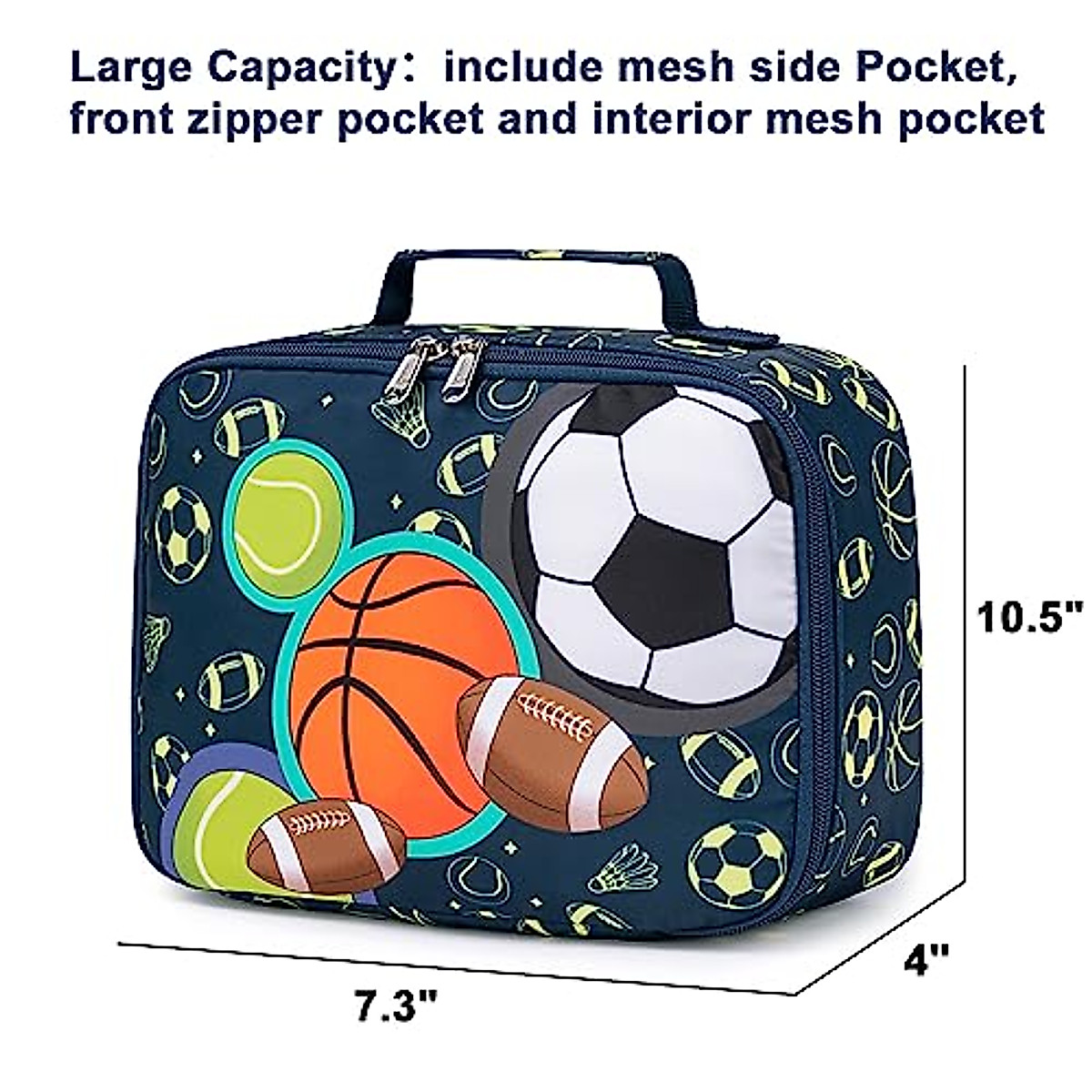 Backpack for Kids Boys Girls Preschool Kindergarten Bookbag Set with Lunch Box Soccer Toddler School Bag