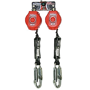 Miller Honeywell Home Miller Twin Turbo 6-Foot Fall Protection System with D-Ring Connector and Steel Locking Snap Hooks (MFLB-3-Z7/6FT)