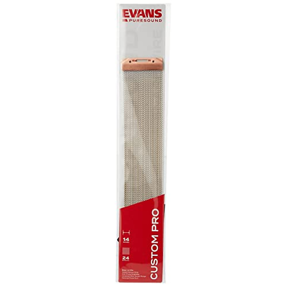 Evans PURESOUND Custom Pro Brass Snare Wire - Snare Drum Wires - Drum Wire - CPB1424 - 24 Strand, 14 Inch