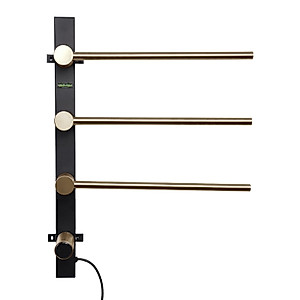 Heated Towel Rack - Space-Saving 3-Bar Towel Warmer & Rack - Warming Rod with Fast Heating for Hotels Swimming Centers Kitchens