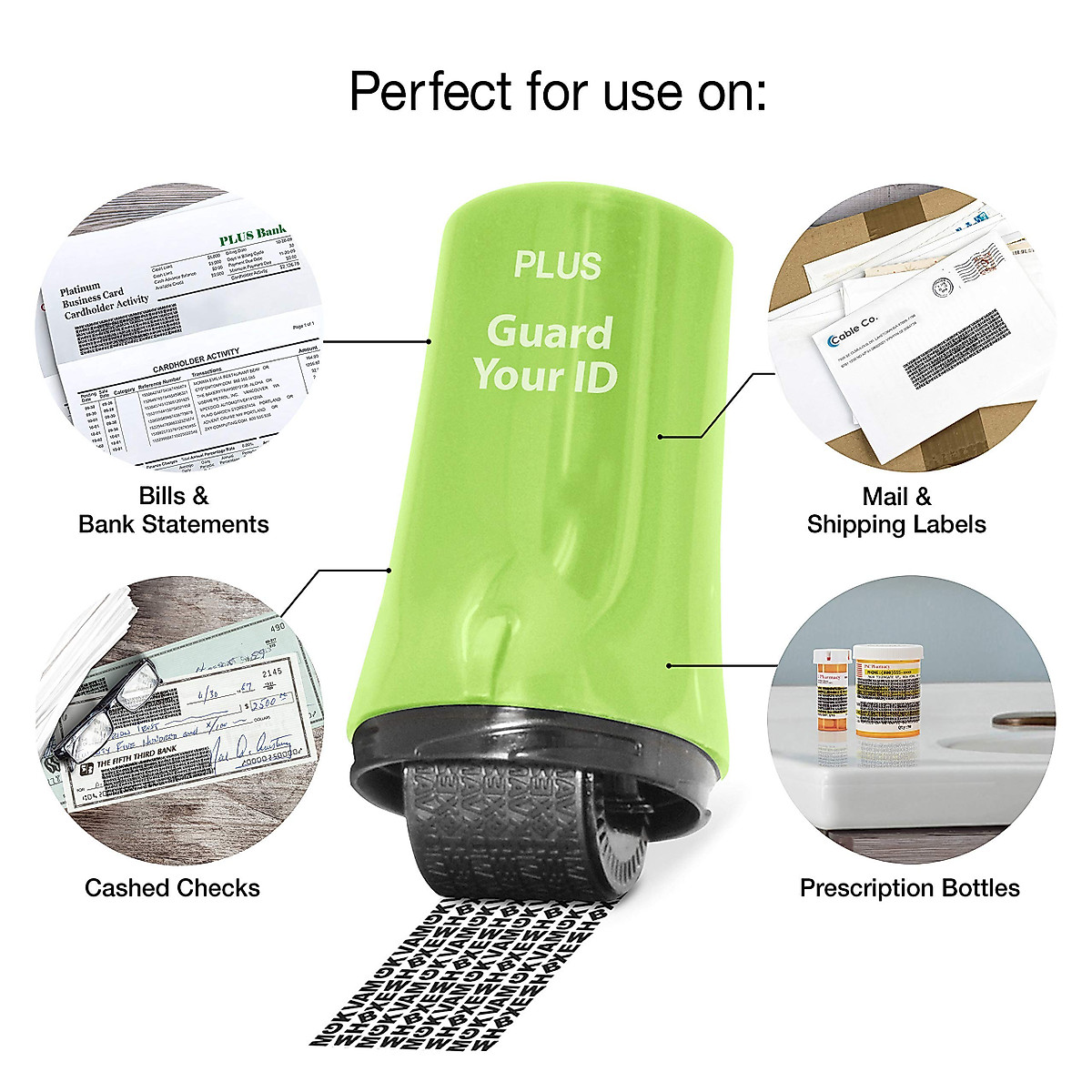 Guard Your ID ADVANCED Roller Identity Theft Prevention Security Stamp GREEN (38311)