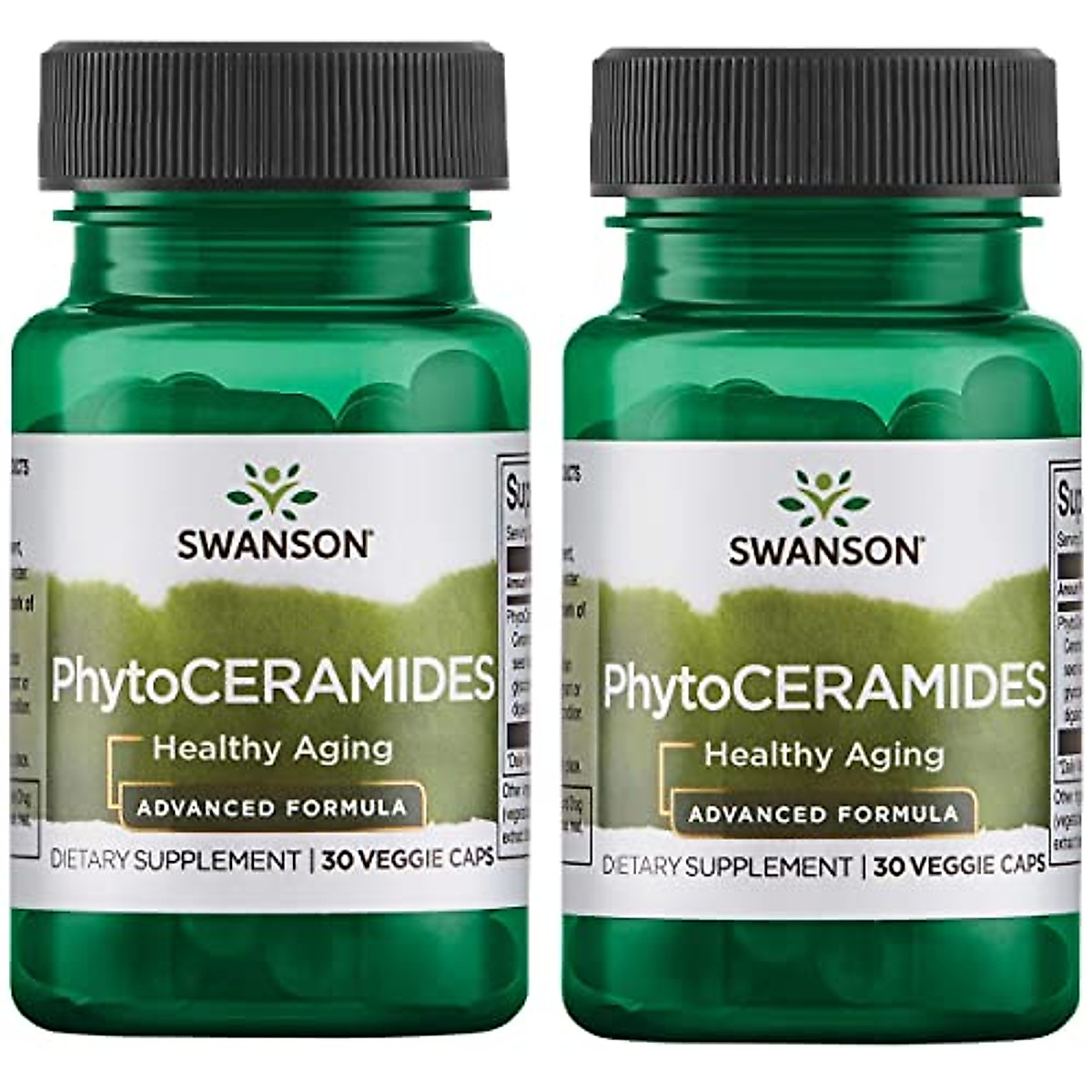 Swanson Advanced Phytoceramides 30 Milligrams 30 Veg Capsules (2 Pack)