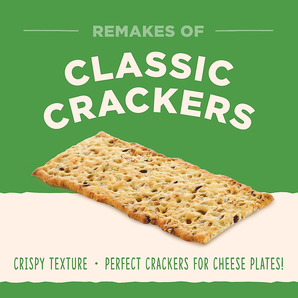 Back to Nature Multigrain Flax Seeded Flatbread Crackers - Dairy Free, Non-GMO, Made with Wheat Flour & Whole Grains, Delicious & Quality Snacks, 5.5 Ounce