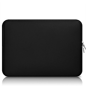 CCPK 15.6" Laptop Sleeve Compatible for 16" MacBook Pro 16 Inch 15" Mac Hp Acer Aspire 5 Samsung Lenovo Surface Book Envy x360 15 in Computer Cover 16in PC Carrying Case 15.6 Inch Bag Neoprene, Black