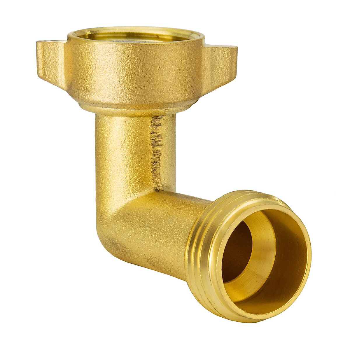 RecPro RV 90 Degree Hose Elbow with Mesh Strainer | Solid Brass Garden Hose Elbow Adapter for RV Water Hose | City Water Inlet Elbow Fitting | Prevents Hose Crimping and Strain