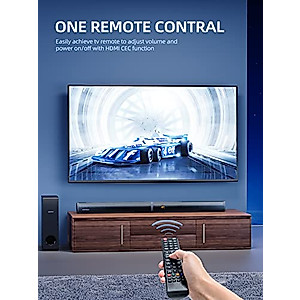 MEREDO Sound bar with Subwoofer 180W Detachable 2 in 1 Sound Bars for TV 2.1CH Treble & Bass Adjust 5 EQ Modes ARC/Optical/AUX/Bluetooth 12L Deep Bass for Home Theater Wall Mount-37 Inch