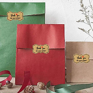 Thank You for Your Order Stickers,Thank You for Supporting My Small Business Stickers, 3 * 5cm, 250 Labels per Roll, for Holiday Present Labels Decor