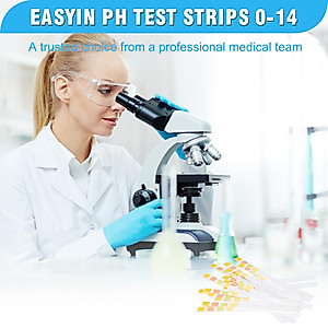 200pcs pH Test Strips (0-14) - Highly Accurate Litmus Paper for Testing Urine, Saliva, Drinking Water, Aquariums, Pools, Labs, Food, and Soap Making