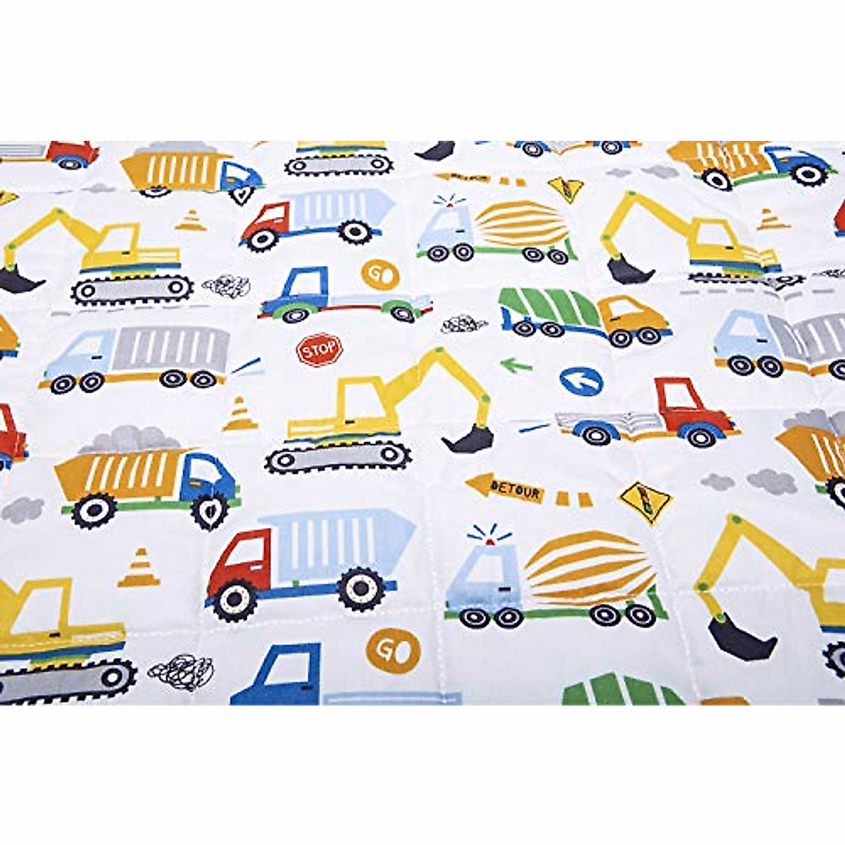 Sleepymoon Weighted Blanket| for Adult Kids| Twin Queen/Full King Size| Breathable Organic Sensory Heavy Blanket Cooling with Glass Beads for Better Sleep (36''×48'' 5lbs, Car)