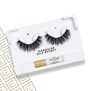 Eylure Luxe Silk Marquise Reusable Eyelashes, Adhesive Included, 1 Pair