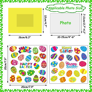 24 Packs Easter Kids' Craft Kits DIY Picture Frame Craft Spring Easter Art Activities Home School Classroom Game Bulletin Board Easter Party Favor Decoration