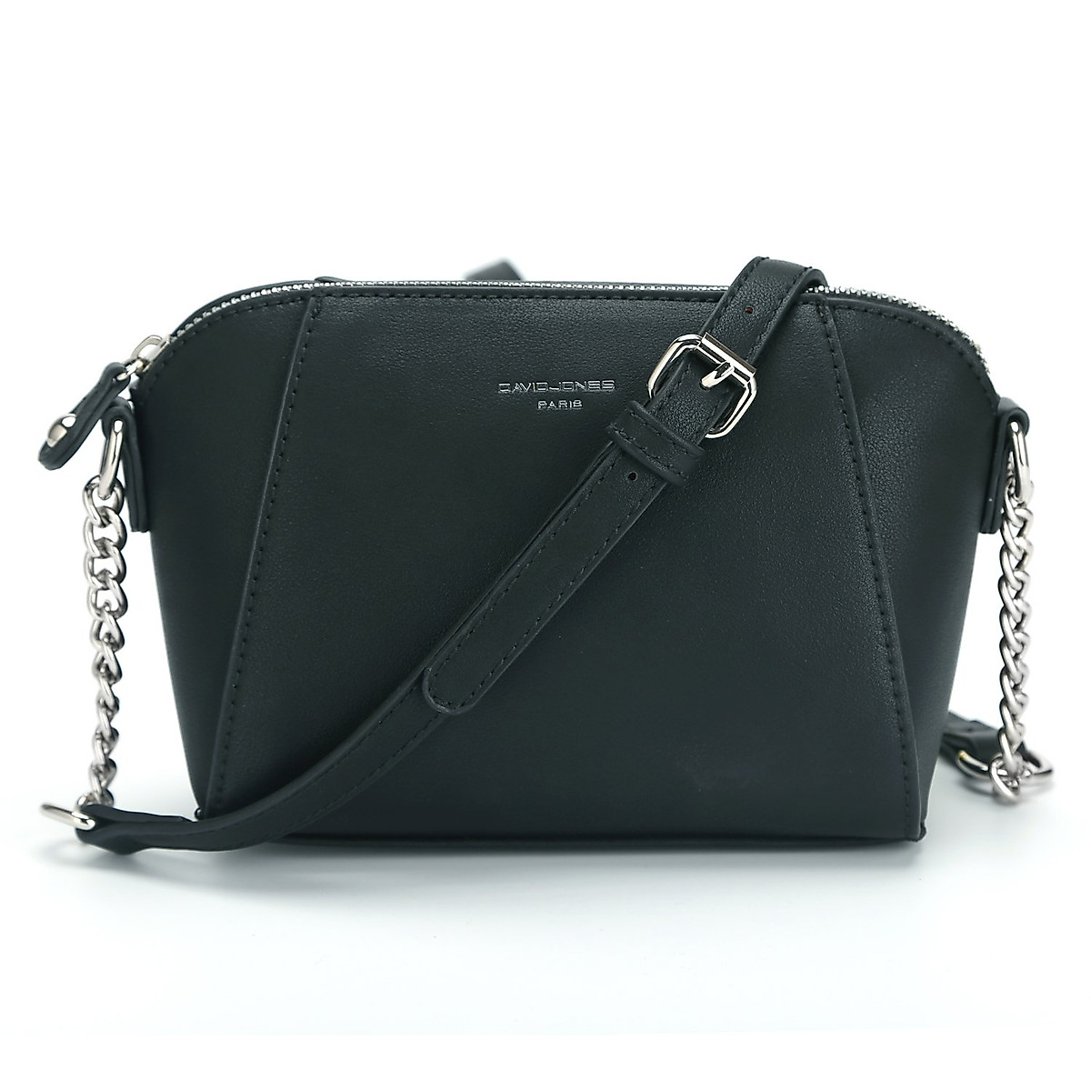 David Jones Women Small Cell Phone Purses Crossbody Bag, Girls Trendy Lightweight Faux Leather Shoulder handbags, Cute Waterproof Mini Black Purse