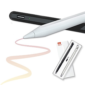 Uogic 2 Pack iPad Pen Stylus Apple Pen with Palm Rejection, Tilt, Magnetic, iPad Pencil Compatible with (2018-2022) Apple iPad Pro 11/12.9", iPad 6/7/8/9/10th, iPad Mini 5/6, iPad Air 3/4/5th Gen