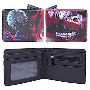 Amatensu Anime Characters Juzo Suzuya wallet Touka Kirishima wallet Ken Kaneki wallet H