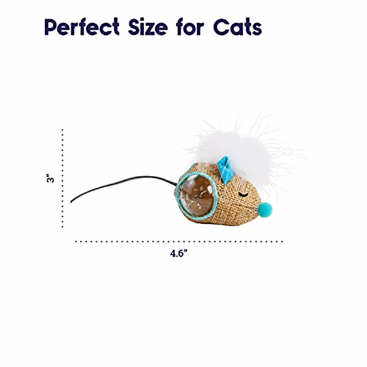Catstages Mousin' Around Hide 'N Treat Cat Toy - 3 Pack - Treat Dispenser Cat Toy