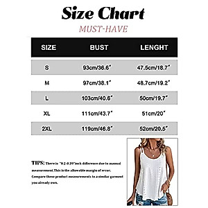 KKJ Womens Fashion Tank Tops Eyelet Embroidery Sleeveless Camisole Scoop Neck Loose Casual 2024 Summer Clothes Flowy Shirts Orange